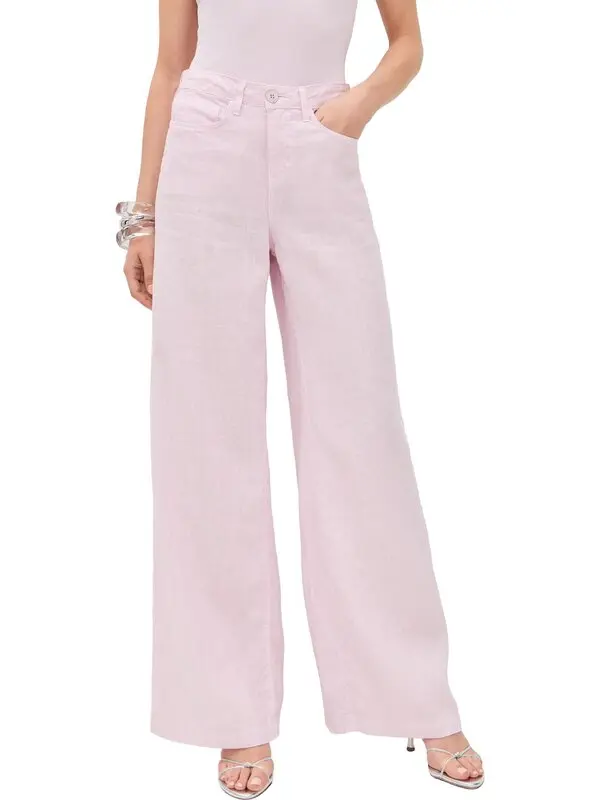 L'Agence Amara Wide Leg Pants - Icy Lilac
