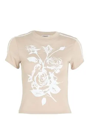 OPEN YY Printed T-shirt - Beige