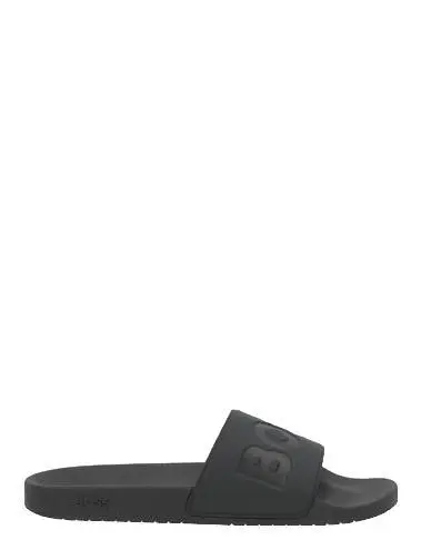 BOSS Rubber Pool Slides With Embossed Logo - Magenta
