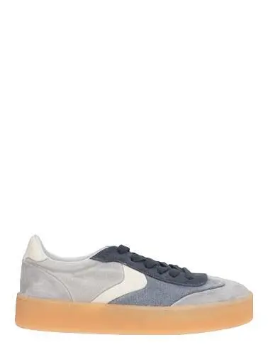 VOILE BLANCHE Leather And Textile Low-top Sneakers - Grey