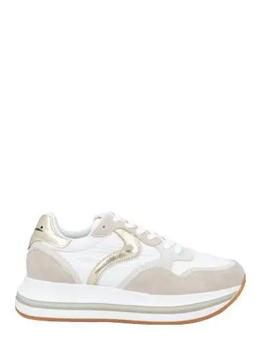 VOILE BLANCHE Melany Sneakers In Light Leather And Textile Fibers - Grey