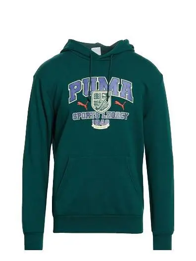 PUMA Dark Cotton French Terry Sweatshirt - Green