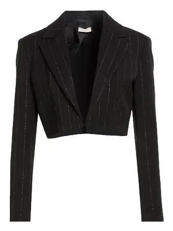 Liu Jo Bolero Jacket With Glittered Stripes - Black