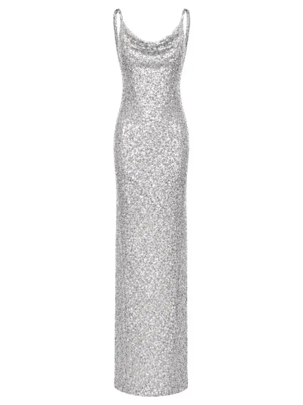 ROSERRY Margot Sequin Maxi Dress - Green