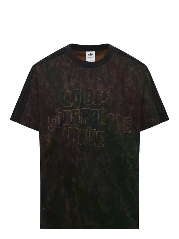 SONG FOR THE MUTE X Adidas 006 Bleaching-effect T-shirt - Black