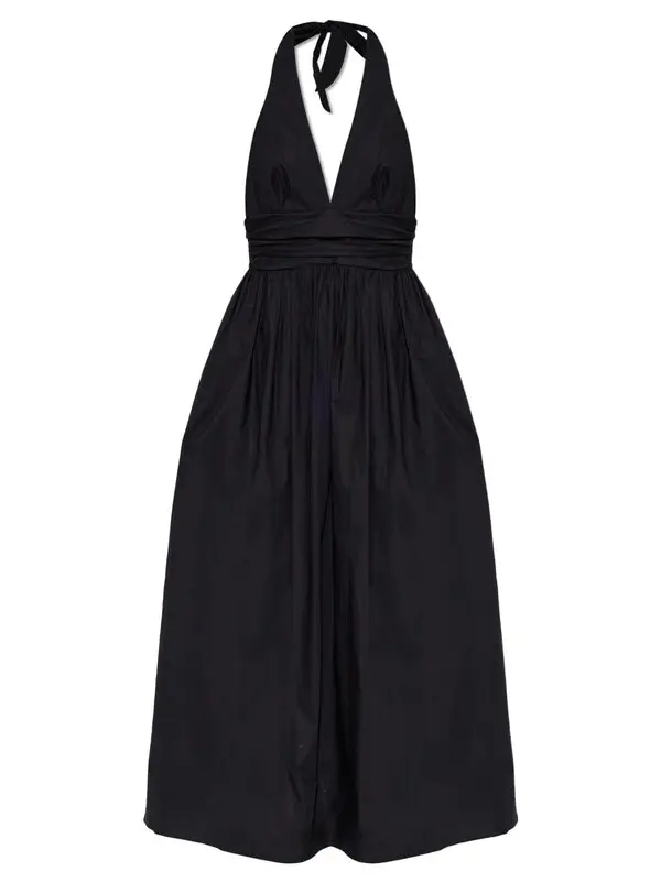 Matteau Sleeveless Halterneck Maxi Dress - Black