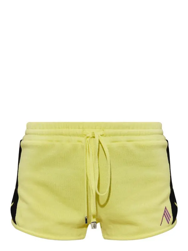 Attico Il Primo Bagno" Collection Knitted Cotton Shorts - Yellow
