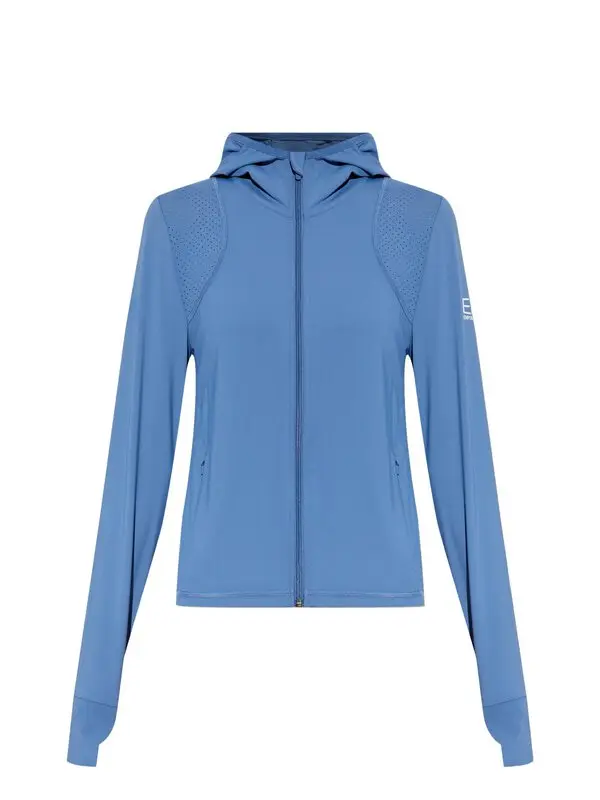 EA7 Full-zip Hooded Performance Jacket - Blue