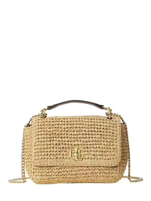 Ralph Lauren Medium Woven Straw Tote Bag - Neutrals