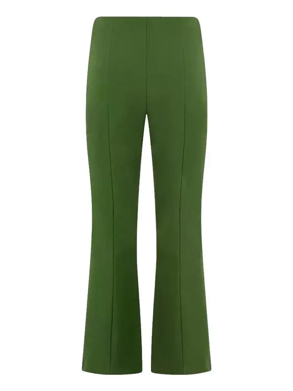 Vince Seam Detail Flared Trousers - Green