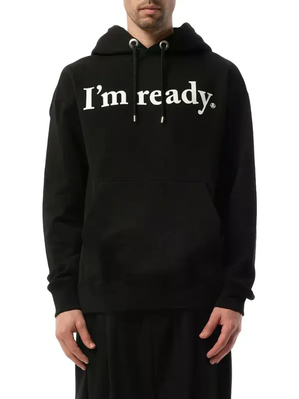 MASTERMIND WORLD Skull Print Drawstring Hoodie - Black