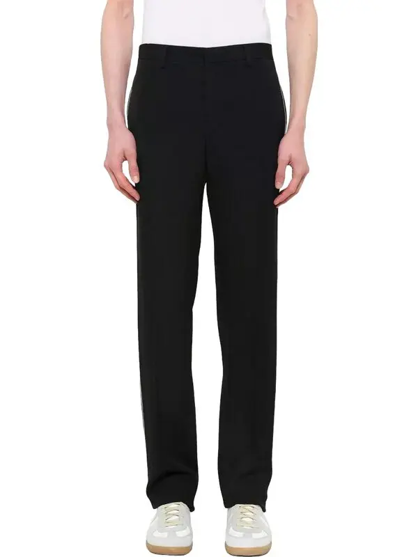 Givenchy Tailored Trousers With Side Zip - Black