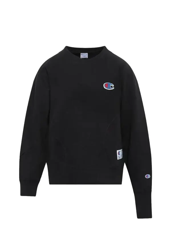 Undercover X Champion Logo-patch Sweatshirt - Black