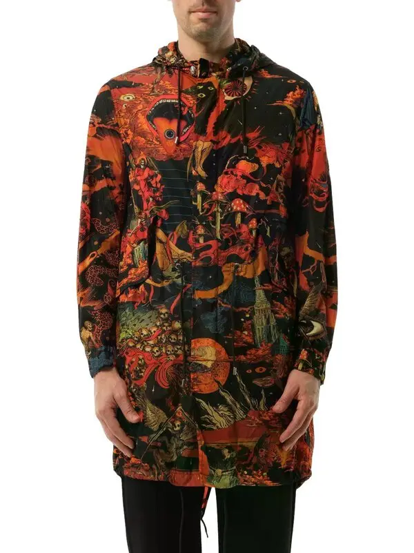 Givenchy Underworld Graphic-print Parka - Black