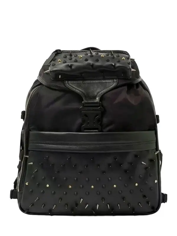 Alexander McQueen Spike-embellished Buckle-fastening Backpack - Black