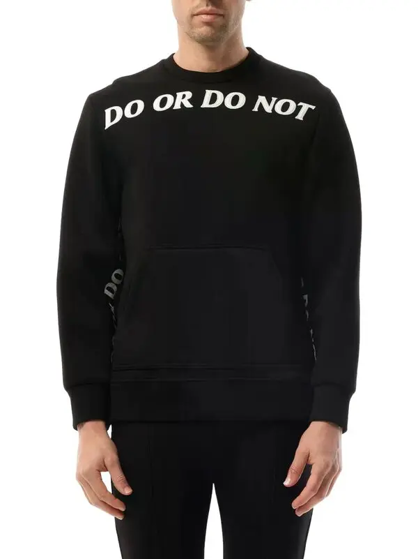Neil Barrett Slogan Print Sweatshirt - Black