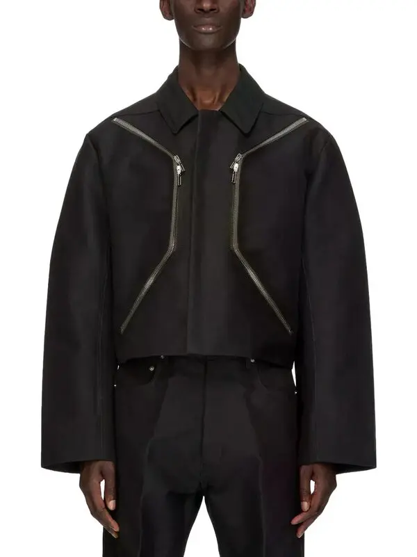 Rick Owens Heizer Zip-detail Jacket - Black