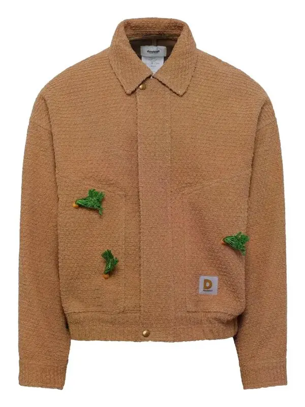 DOUBLET Carrot-embellished Textured Jacket - Neutrals