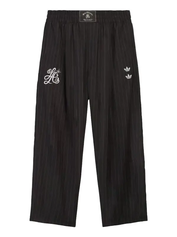 WILLY CHAVARRIA X Adidas Pinstripe Track Pants - Black