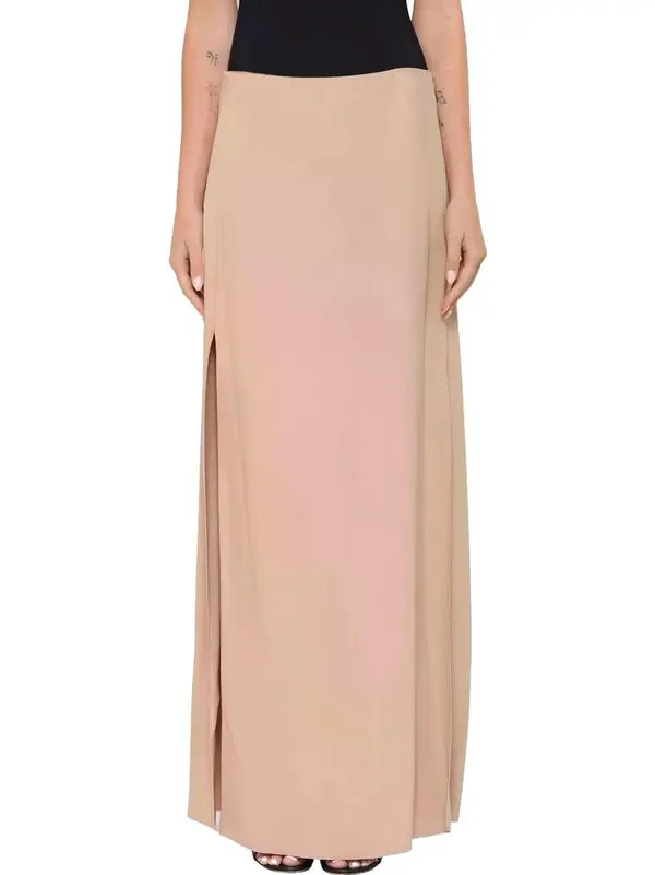 LANVIN Maxi Skirt With Side Slit - Neutrals