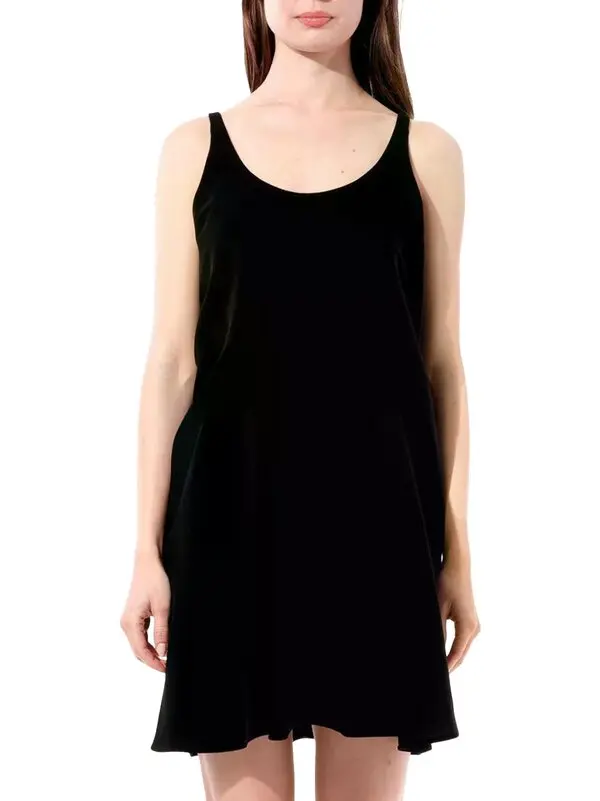 Balenciaga Scoop Neck Sleeveless Dress - Black