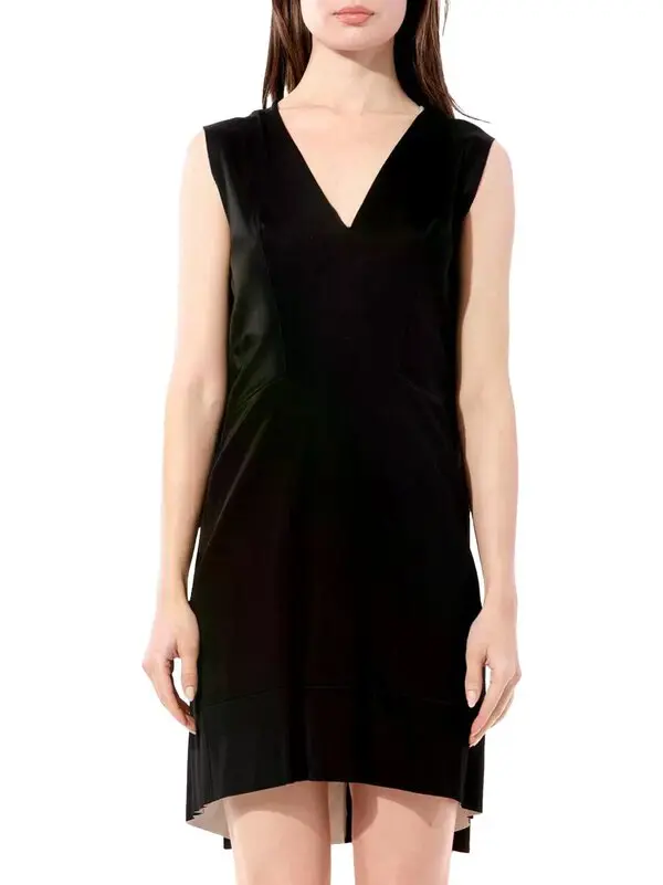 Balenciaga Sleeveless V-neck Dress - Black