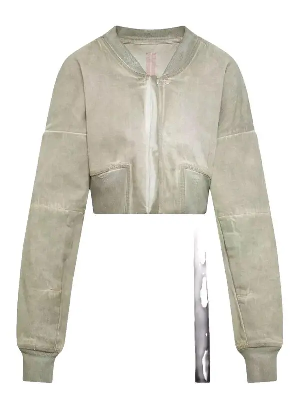 Rick Owens Sand Beige Cropped Flight Jacket - Neutrals