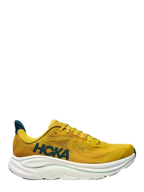 HOKA® Clifton 10 Logo-print Lace-up Sneakers - Yellow