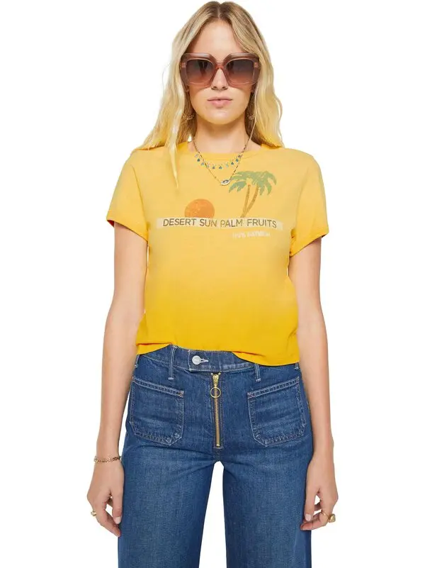 MOTHER The Itty Bitty Ringer Desert Sun Palm T-shirt - Multi