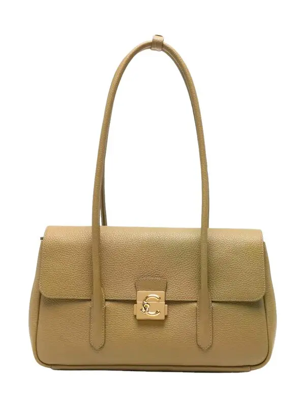 COCCINELLE Large C-me Lock Logo-clasp Tote Bag - Green