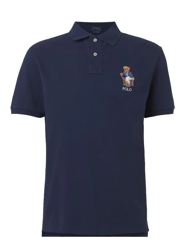 Polo Ralph Lauren Polo Bear Cotton Piqué Polo Shirt - Blue