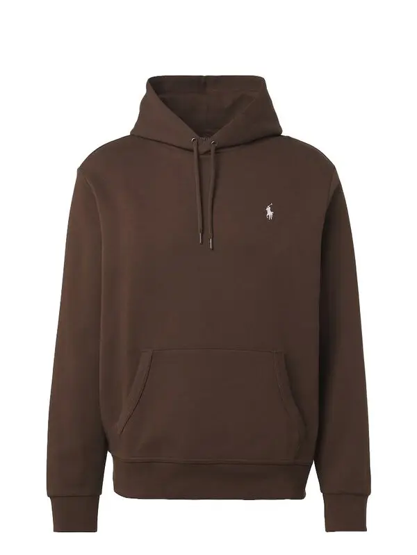 Polo Ralph Lauren Cotton-blend Jersey Hoodie - Brown
