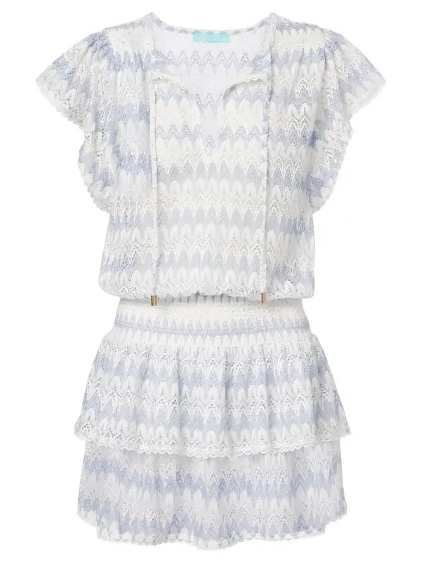 Melissa Odabash Remi Tiered Minidress - White