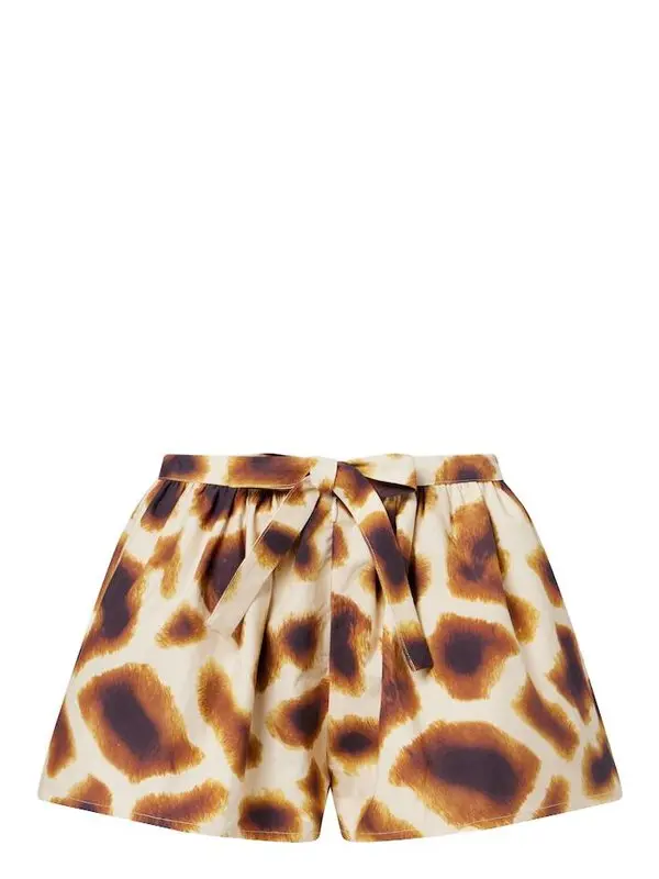 Christopher Esber Printed Cotton Shorts - Brown