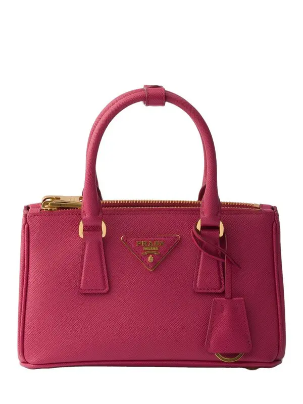Prada Galleria Mini Saffiano Leather Bag - Pink