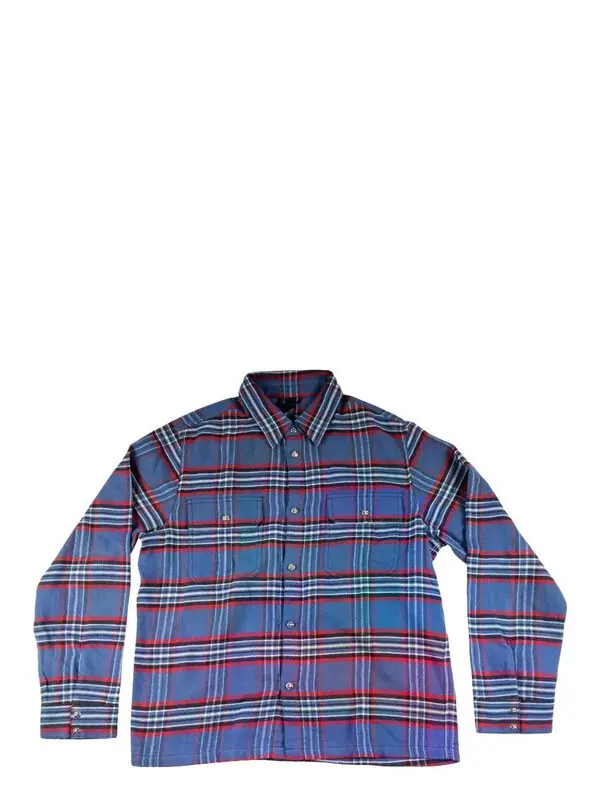 Chrome Hearts Work Dog Check-pattern Shirt - Blue