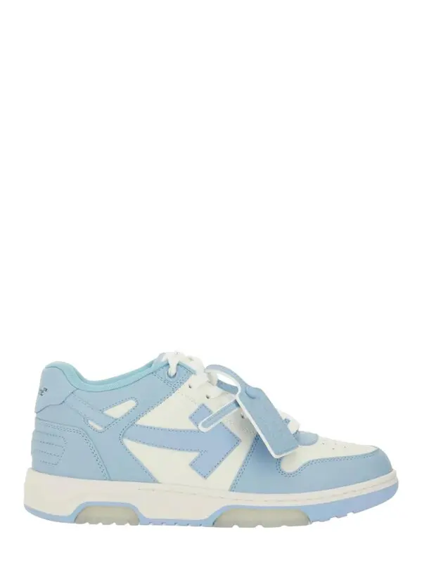 Off-White Out Of Office" Calfskin Leather Sneakers - White