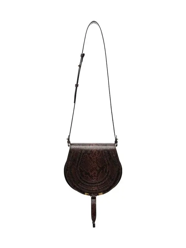 Chloé Marcie Small Leather Crossbody Bag - Brown