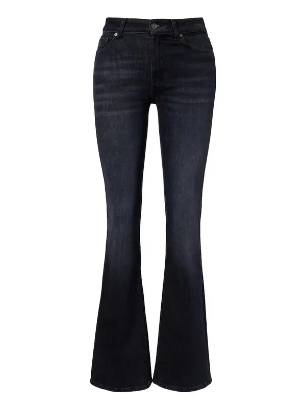 7 For All Mankind Leggy Bootcut Jeans - Black
