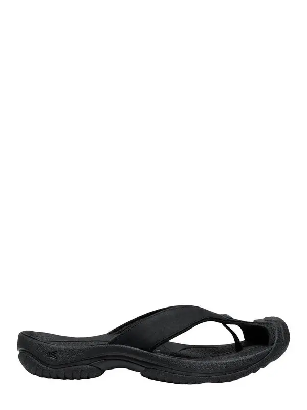 Keen Waimea Leather Flip Flops - Black