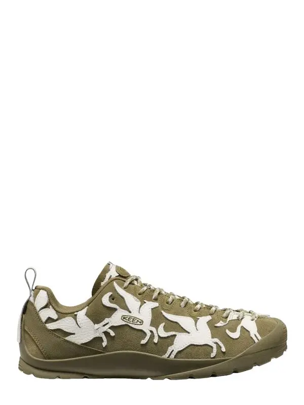 Keen Jasper 8on8in Sneakers With Pegasus Motif - Martini Olive/star White