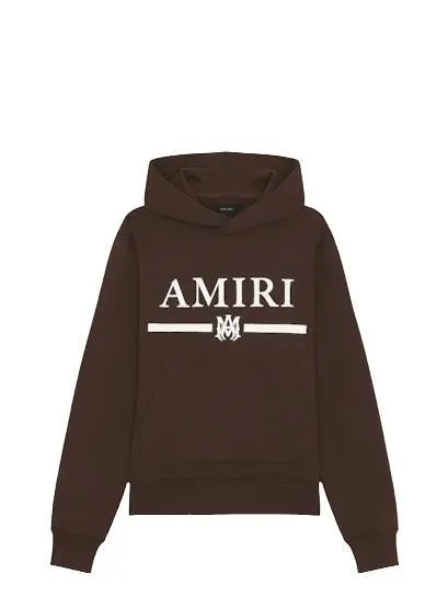 Amiri Ma Bar Logo Hoodie - Brown