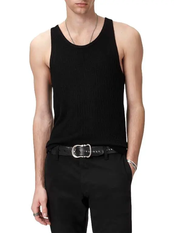 John Varvatos Marcy Rib Tank - Black