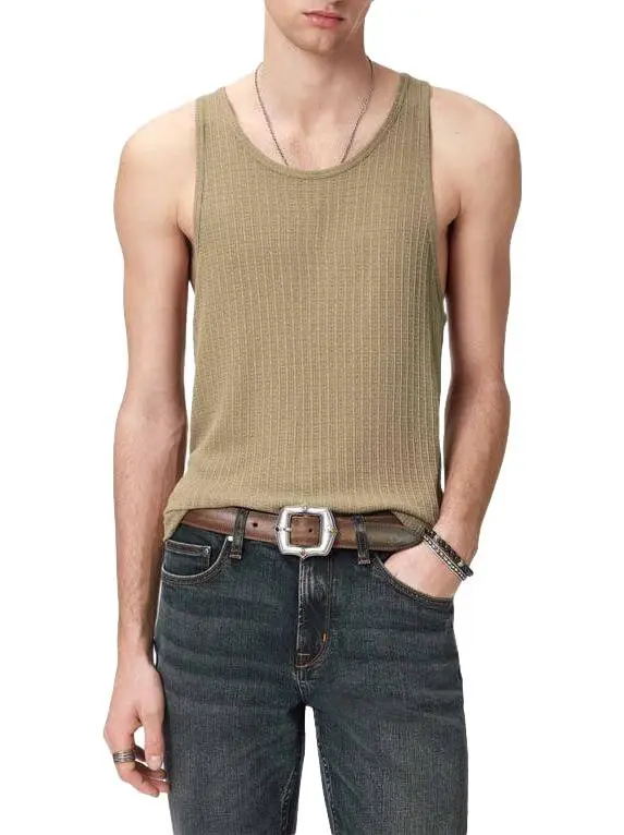 John Varvatos Marcy Rib Tank - Twig