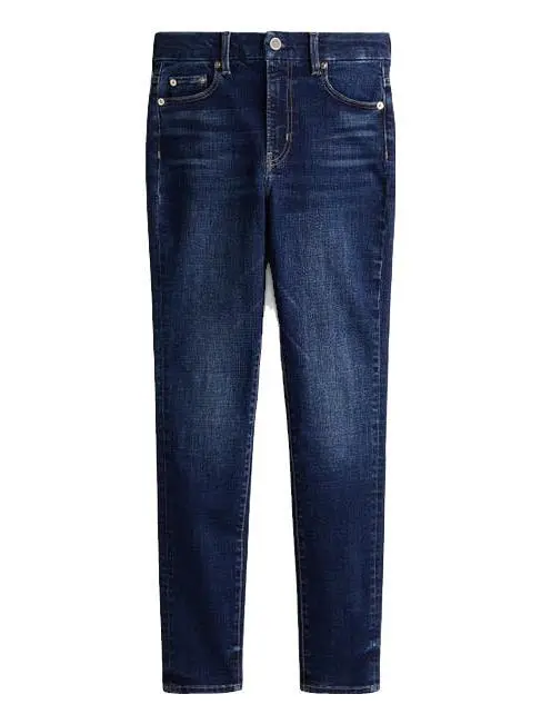 H&m Skinny High Rise Jeans - Dark Denim Blue