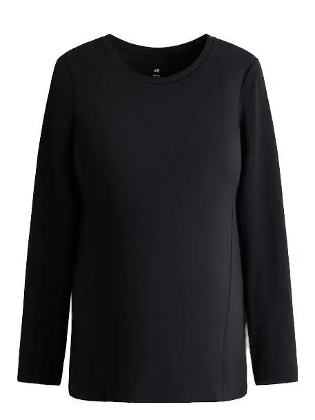 H&m Long-sleeved Sports Top - Black