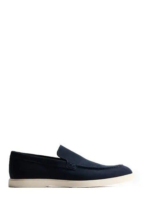 H&m Moccasin Seam Loafers - Navy Blue