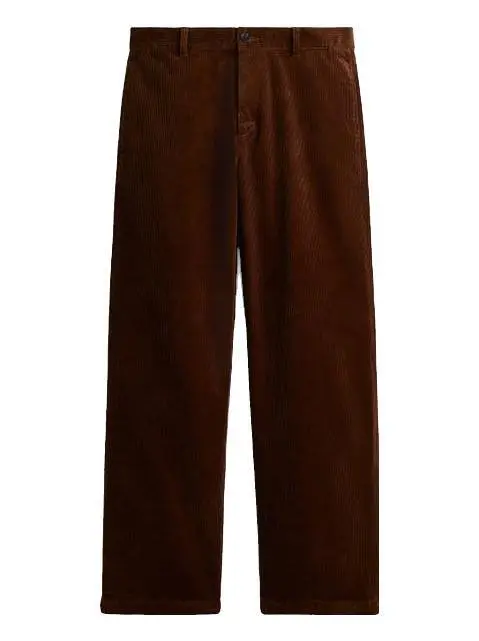H&m Relaxed-fit Corduroy Trousers - Dark Brown