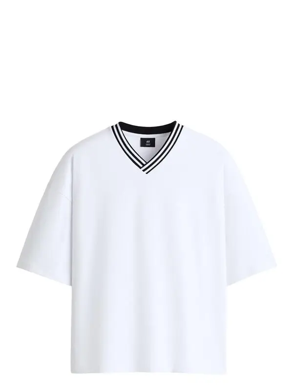 H&m Oversized Fit Cotton T-shirt - White