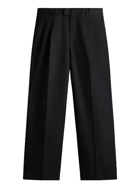 H&m Loose Fit Tailored Trousers - Black